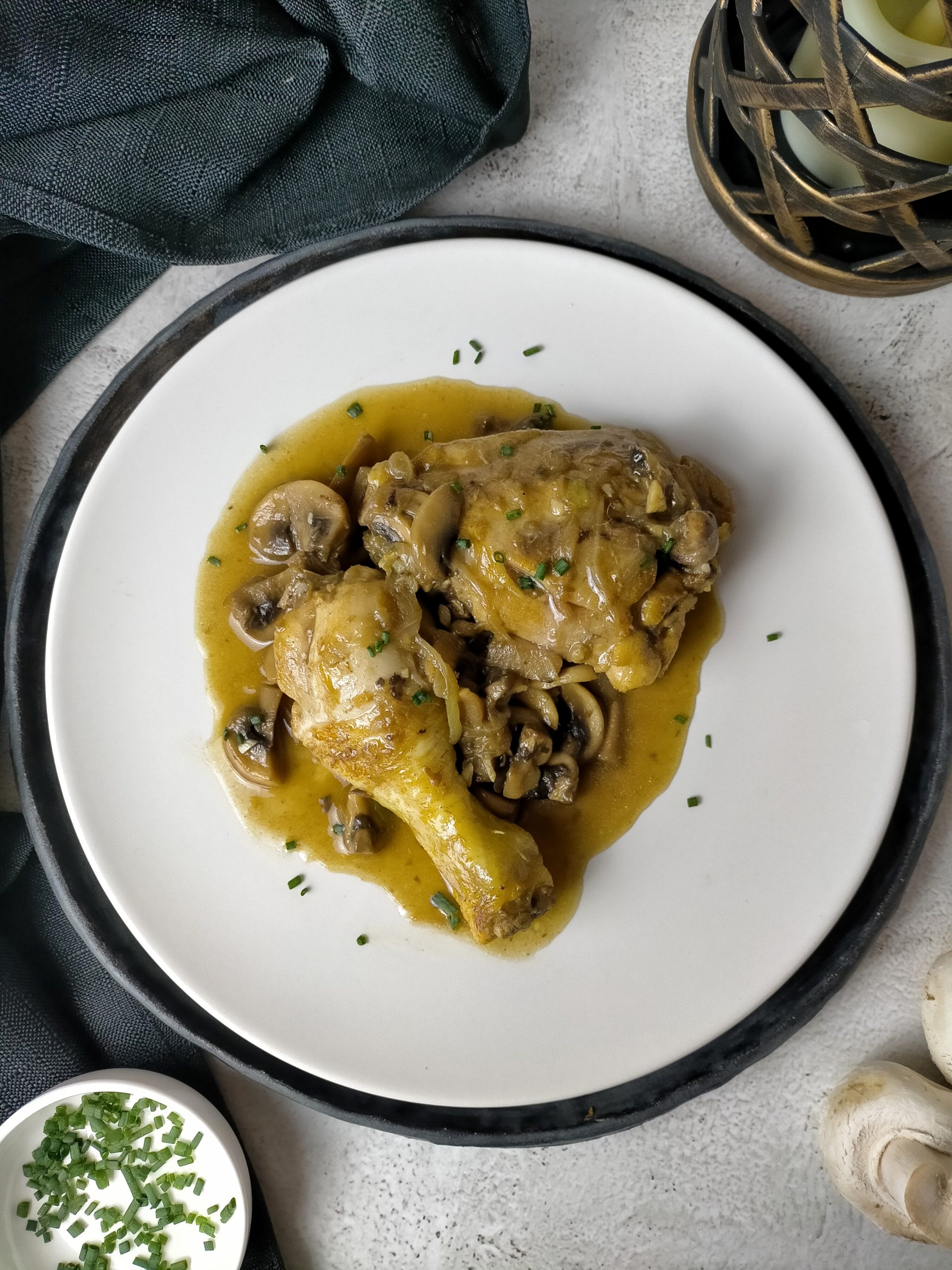POLLO CON CHAMPIÑONES - realfoodaholic
