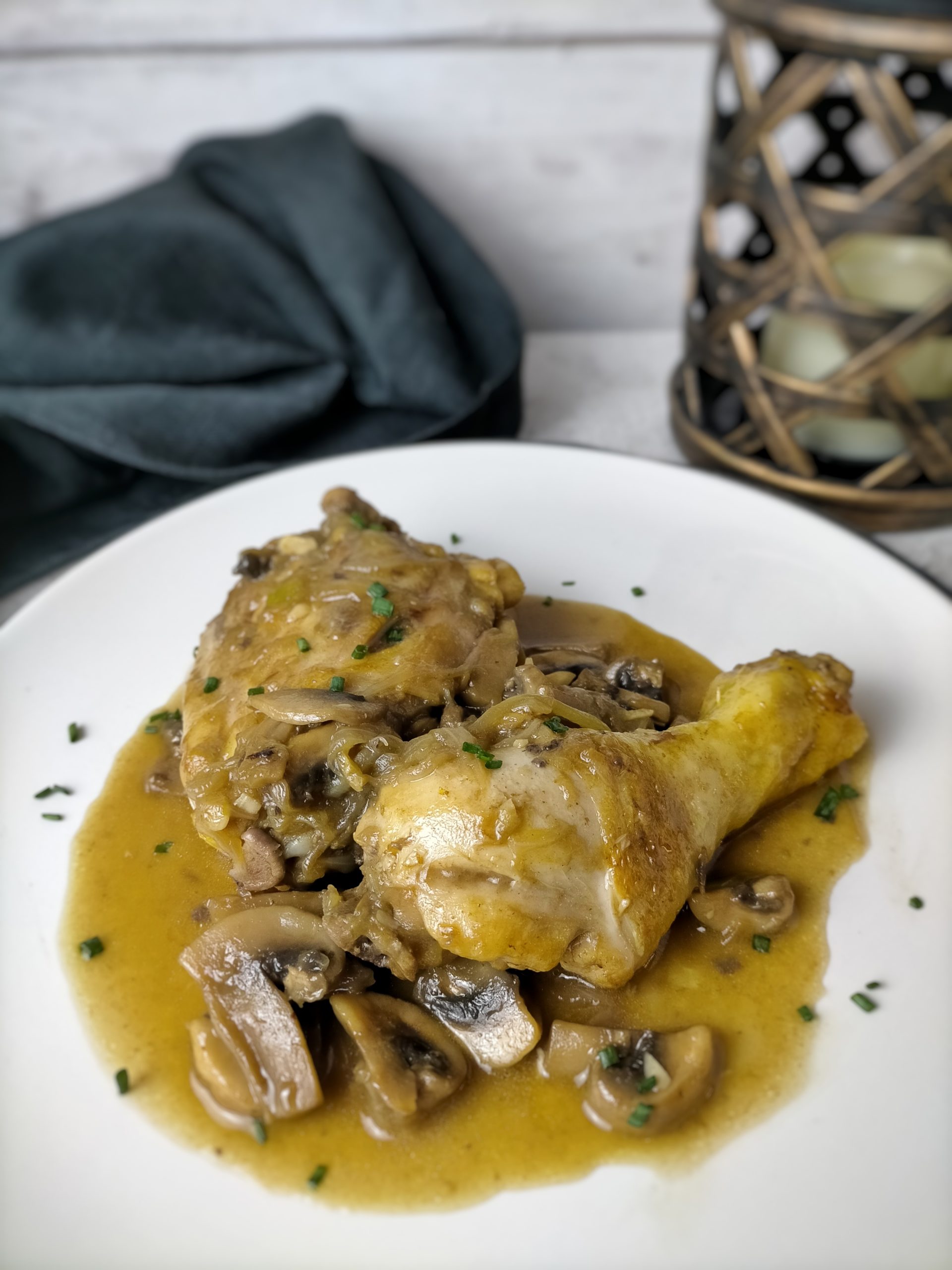 POLLO CON CHAMPIÑONES - realfoodaholic